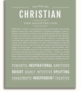 Christian Personalized Name Meaning Art Prints – Name Stories