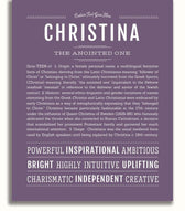Christina | Name Art Print – Name Stories