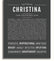 Christina | Name Art Print – Name Stories