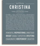 Christina | Name Art Print – Name Stories