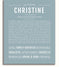 Christine | Name Art Print – Name Stories