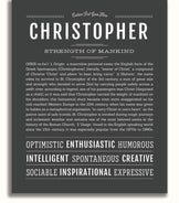 Christopher | Name Art Print – Name Stories