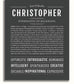 Christopher Personalized Name Meaning Art Prints – Name Stories
