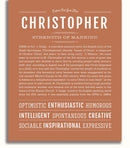 Christopher | Name Art Print – Name Stories