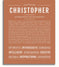 Christopher Personalized Name Meaning Art Prints – Name Stories