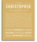 Christopher | Name Art Print – Name Stories