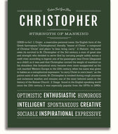Christopher | Name Art Print – Name Stories