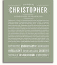 Christopher | Name Art Print – Name Stories