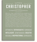 Christopher | Name Art Print – Name Stories