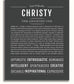 Christy Personalized Name Meaning Art Prints – Name Stories