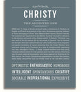Christy | Name Art Print – Name Stories