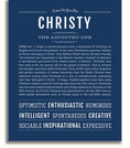 Christy | Name Art Print – Name Stories