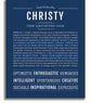 Christy | Name Art Print – Name Stories