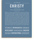 Christy | Name Art Print – Name Stories