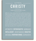 Christy | Name Art Print – Name Stories