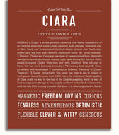 Ciara | Name Art Print – Name Stories