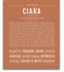Ciara | Name Art Print – Name Stories