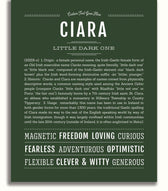 Ciara | Name Art Print – Name Stories