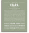 Ciara | Name Art Print – Name Stories