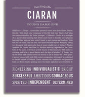 Ciaran | Name Art Print – Name Stories