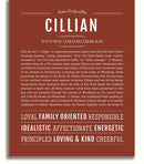 Cillian Personalized Name Meaning Art Prints – Name Stories