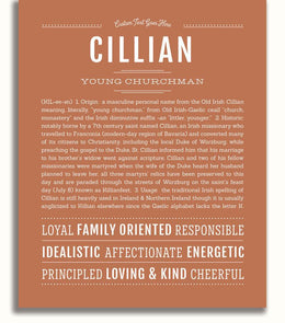 Cillian | Name Art Print – Name Stories
