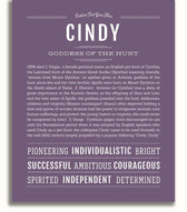Cindy | Name Art Print – Name Stories