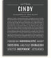 Cindy | Name Art Print – Name Stories