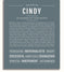 Cindy | Name Art Print – Name Stories