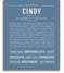 Cindy | Name Art Print – Name Stories