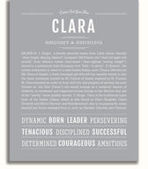 Clara | Name Art Print – Name Stories