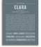 Clara | Name Art Print – Name Stories