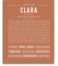 Clara Personalized Name Meaning Art Prints – Name Stories