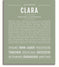 Clara | Name Art Print – Name Stories