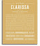 Clarissa | Name Art Print – Name Stories