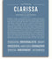 Clarissa | Name Art Print – Name Stories
