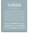 Clarissa | Name Art Print – Name Stories