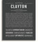 Clayton | Name Art Print – Name Stories