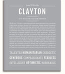 Clayton | Name Art Print – Name Stories
