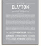 Clayton | Name Art Print – Name Stories