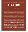 Clayton | Name Art Print – Name Stories
