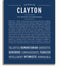 Clayton | Name Art Print – Name Stories
