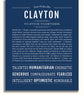 Clayton | Name Art Print – Name Stories