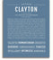 Clayton Personalized Name Meaning Art Prints – Name Stories