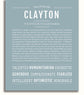 Clayton | Name Art Print – Name Stories