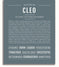 Cleo | Name Art Print – Name Stories