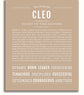 Cleo | Name Art Print – Name Stories