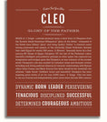 Cleo Personalized Name Meaning Art Prints – Name Stories