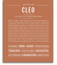 Cleo | Name Art Print – Name Stories