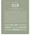 Cleo | Name Art Print – Name Stories